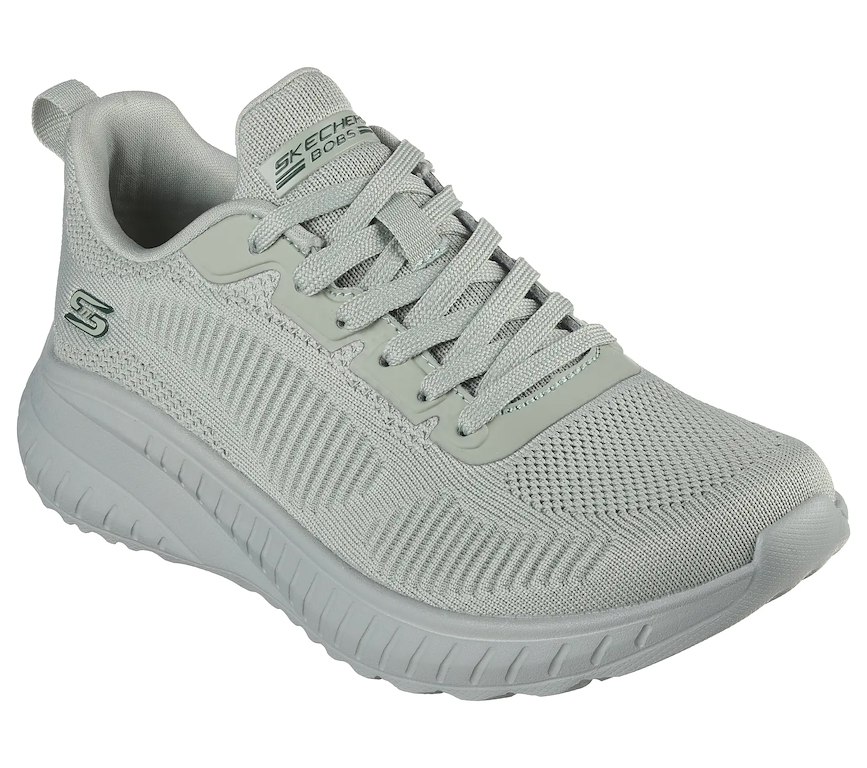 Skechers Ženske patike Bobs Squad Chaos - Face Off, 117209-SAGE, Svetlozelene