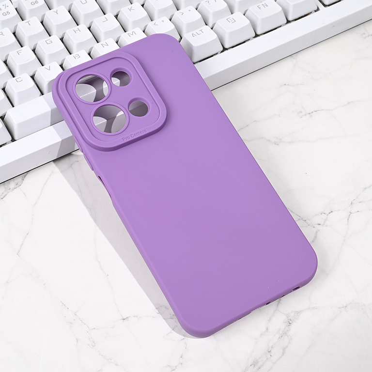 Zastitna maska (futrola) Silikon Pro Camera - Xiaomi Redmi 15C 4G 173mm ljubicasta