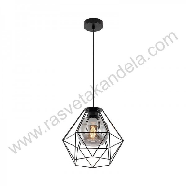 Visilica 1xE27 metalna crna BRY-W004R-1H