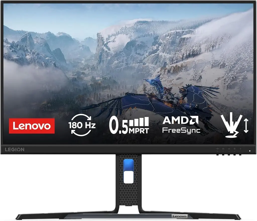 Lenovo Gaming monitor Legion R24e 24" IPS, 1920x1080, 180Hz, 5ms, HDMI,DP, Tilt, Swivel, Pivot, Height, VESA