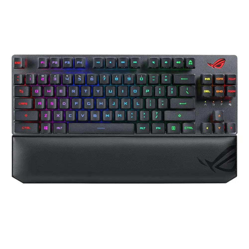 ASUS Gejmerska bežična tastatura ROG Strix Scope TKL Deluxe RX Red Optical US crna