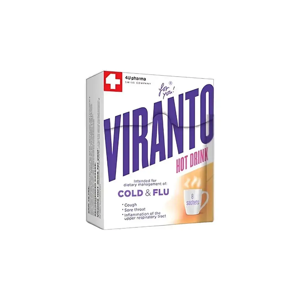Viranto Hot drink protiv prehlade, 8 kesica