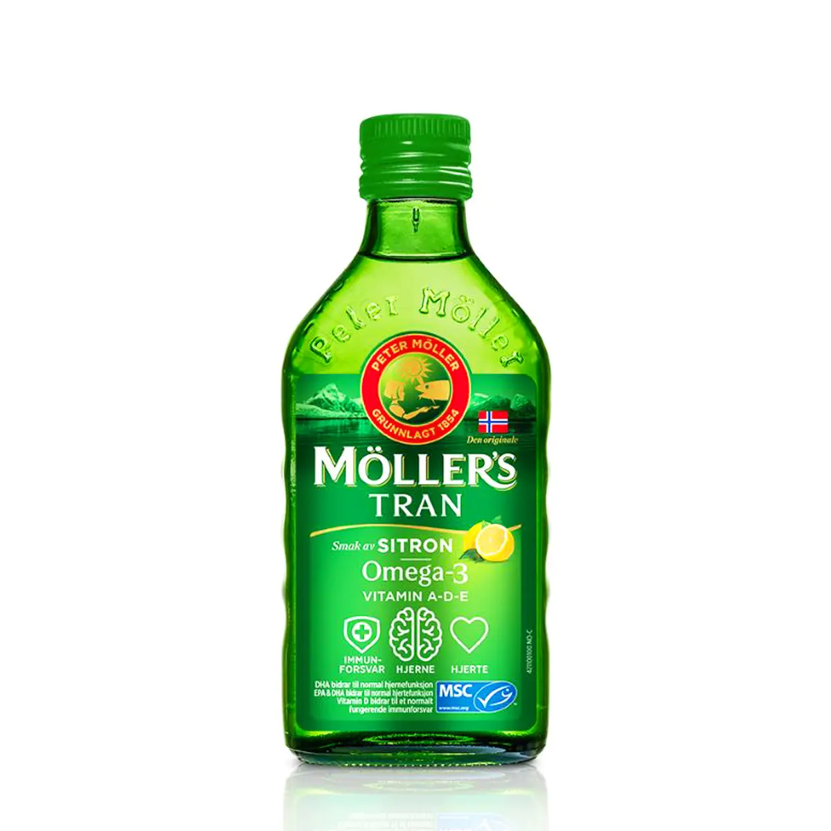 MÖLLER'S Omega-3 ulje iz jetre bakalara sa ukusom limuna 250ml 123829