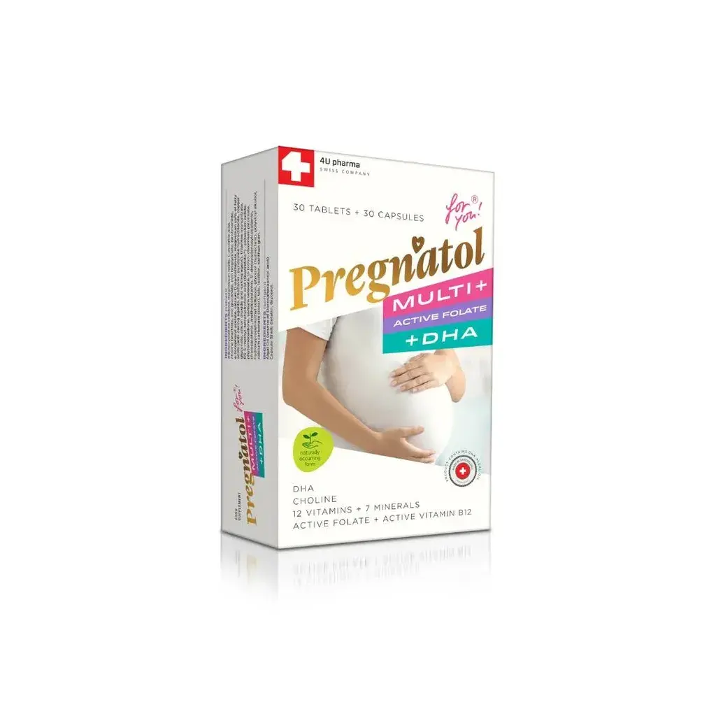 4U pharma Pregnatol Multi Active Folate DHA, 30 tableta i 30 kapsula