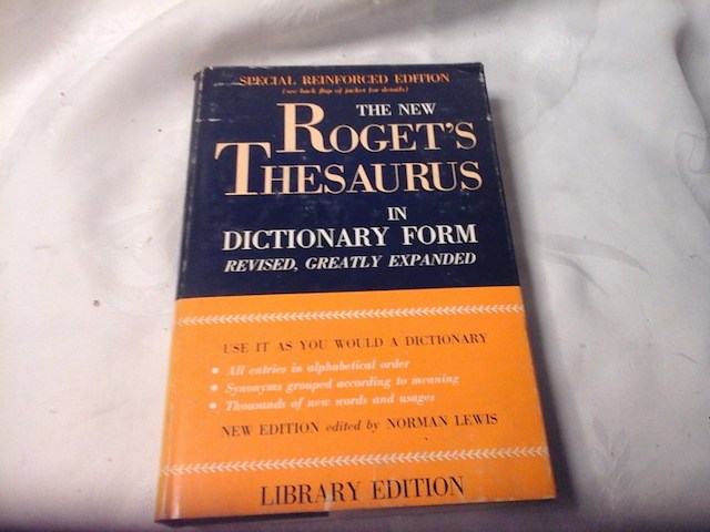 The new rogets thesaurus in dictionary form