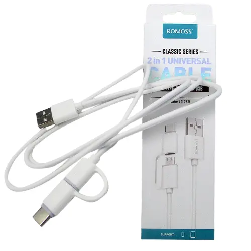 ROMOSS Mikro kabl 2 u 1, Tip-C, USB