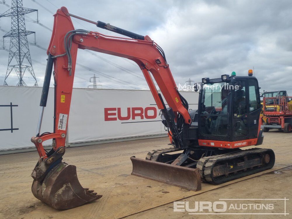 Prodaje se Kubota KX080-4A2 mini bager na aukciji