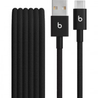 Beats USB-A to USB-C Woven Cables (1.5 m) - Bolt Black (2-Pack)