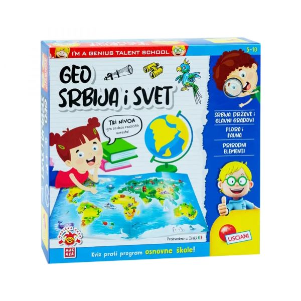 MALI GENIJE SR EDUKATIVNI SET ZANIMLJIVA GEOGRAFIJ