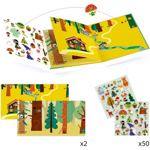 KREATIVNI SET - STIKERI, ČAROBNA ŠUMA
