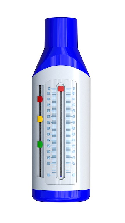 Merač protoka izdahnutog vazduha za odrasle – plavi (peak flow metar)