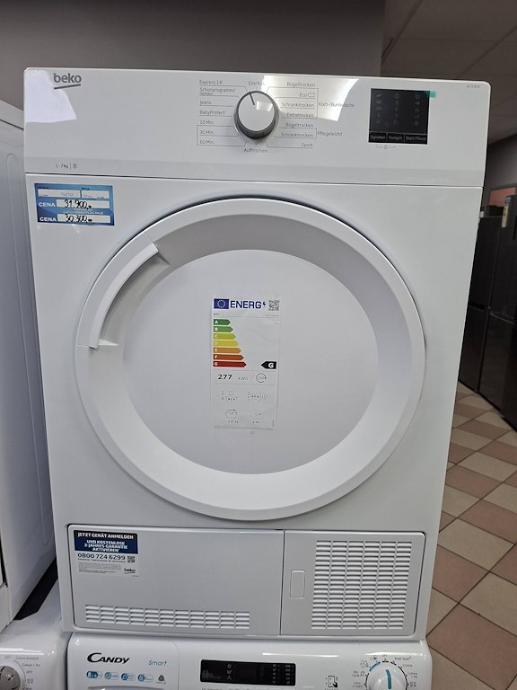Mašina za sušenje veša Beko DC 7130 N , 7 kg.