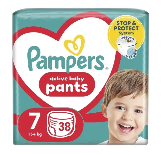 Pampers Pelene Pants, Jumbo Pack 7, 38 komada