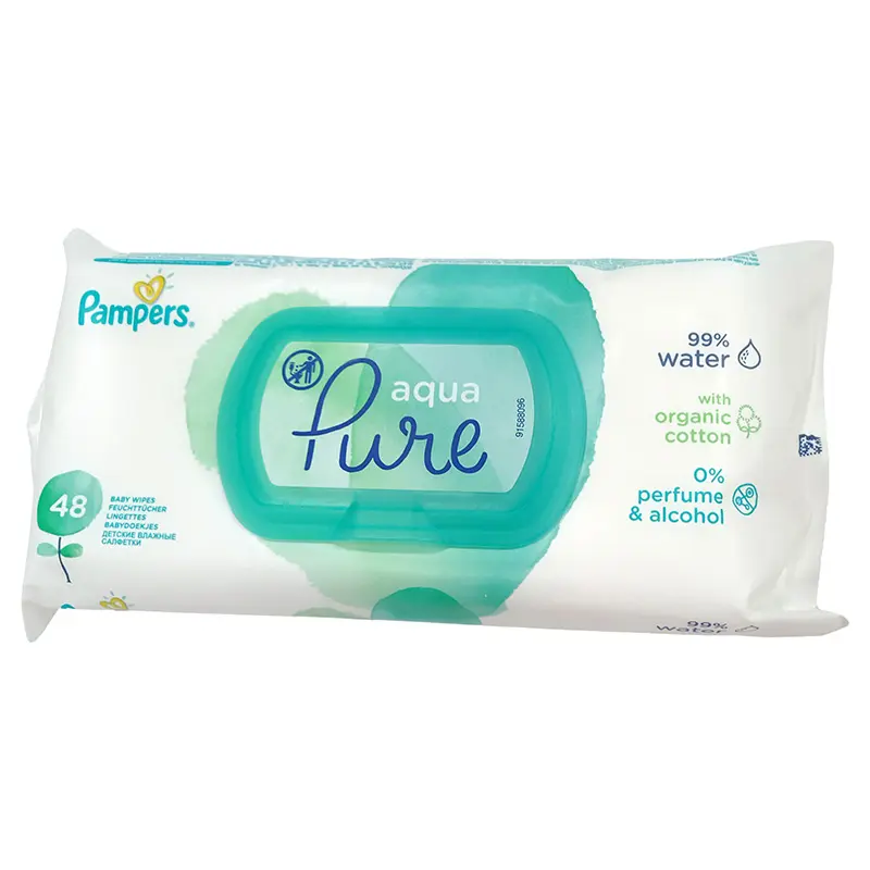 PAMPERS Vlažne maramice Aqua 48/1