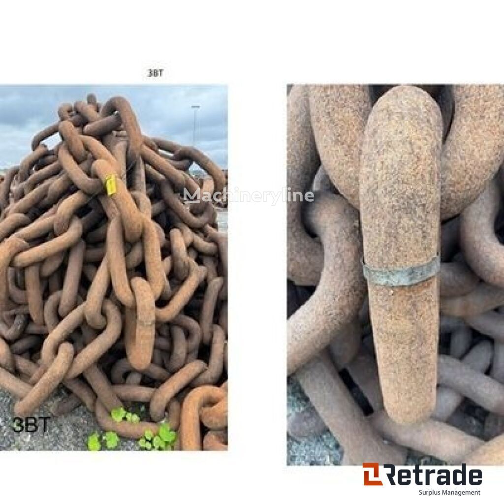 Prodaje se Kjetting, 200m / 92 mm. / used chain 92 mm 33.8 tonn lanac za podizanje na aukciji