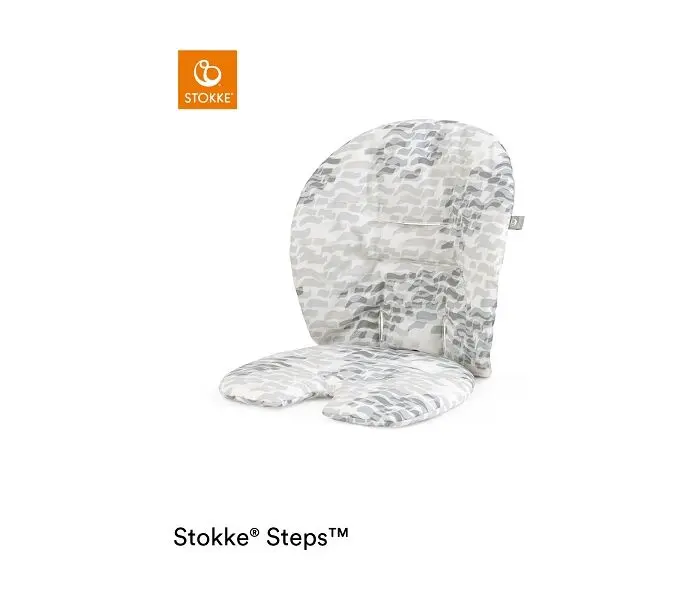 Stokke Navlaka za hranilicu Steps Cushion Waves, Siva