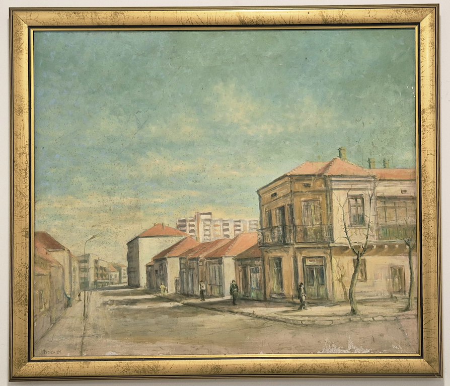 TOMISLAV PAUNKOVIC -ULJE NA PLATNU 1981 – 80X70CM STARI ZAJECAR