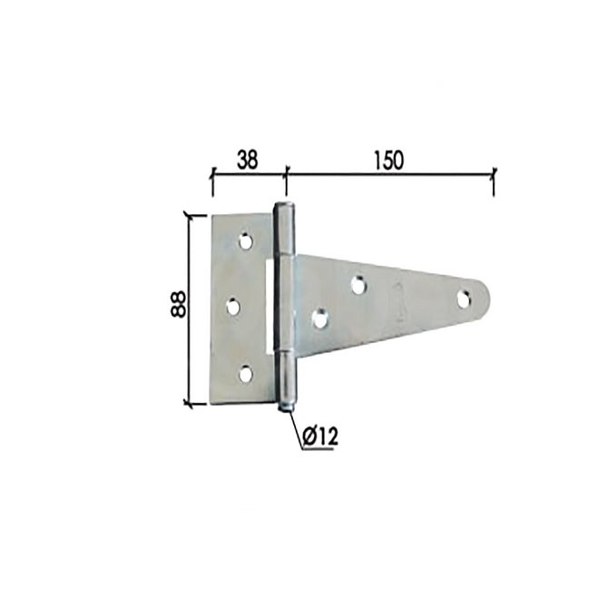DABEL spojnica nakivajuća SP5 170 x 38 x 88 mm