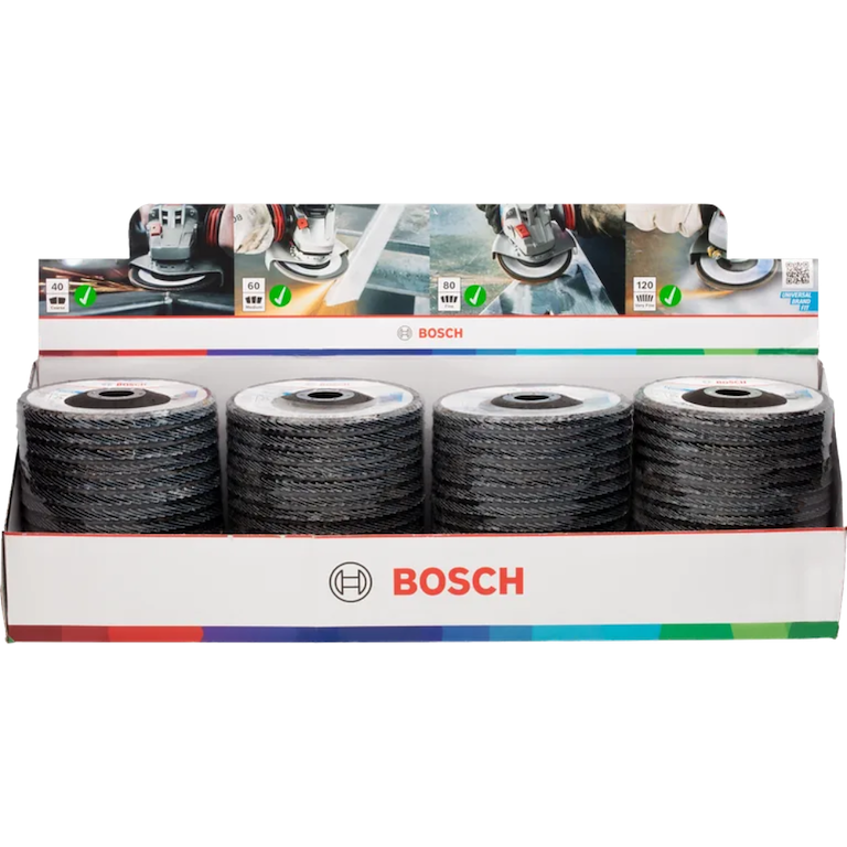 Bosch – X451 Lamelasti disk Ø115 T29 Mešovita granulacija 60 kom Displej – 2608626159