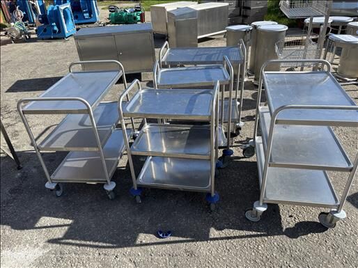 Teknomek stainless trolleys servirna kolica