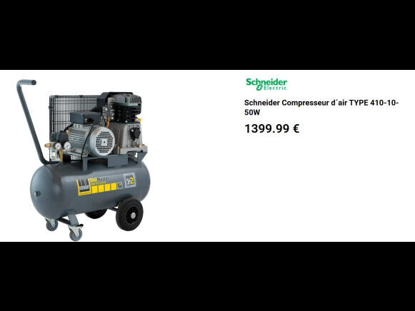 Prodaje se SCHNEINDER Uni Master UNM 410-10-50 D prenosivi kompresor na aukciji