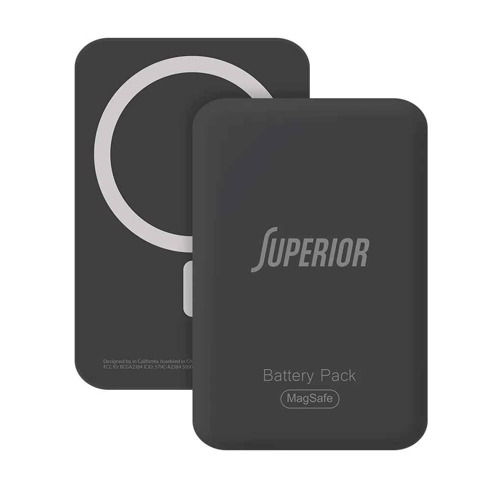 Power bank MagSafe Superior 15W 5000 mAh crni