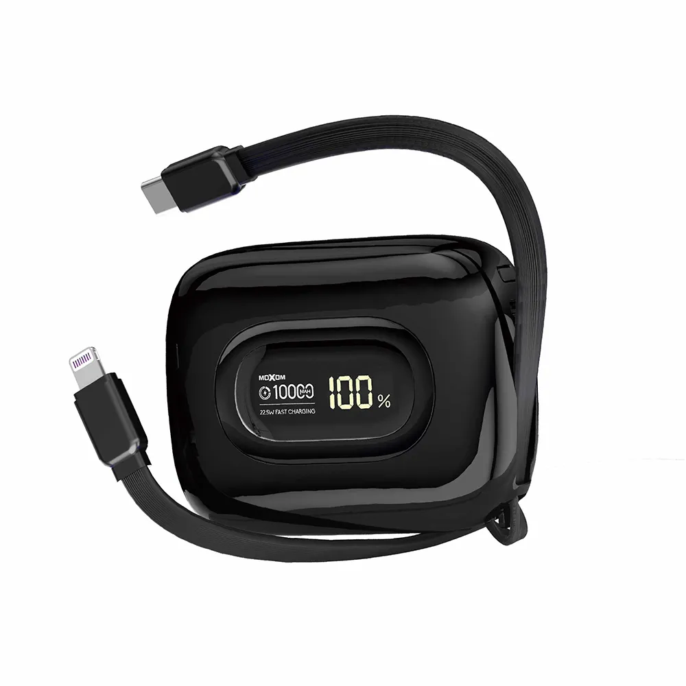 Power Bank Moxom-PB181 fast charging 22.5W 10000 mAh crni