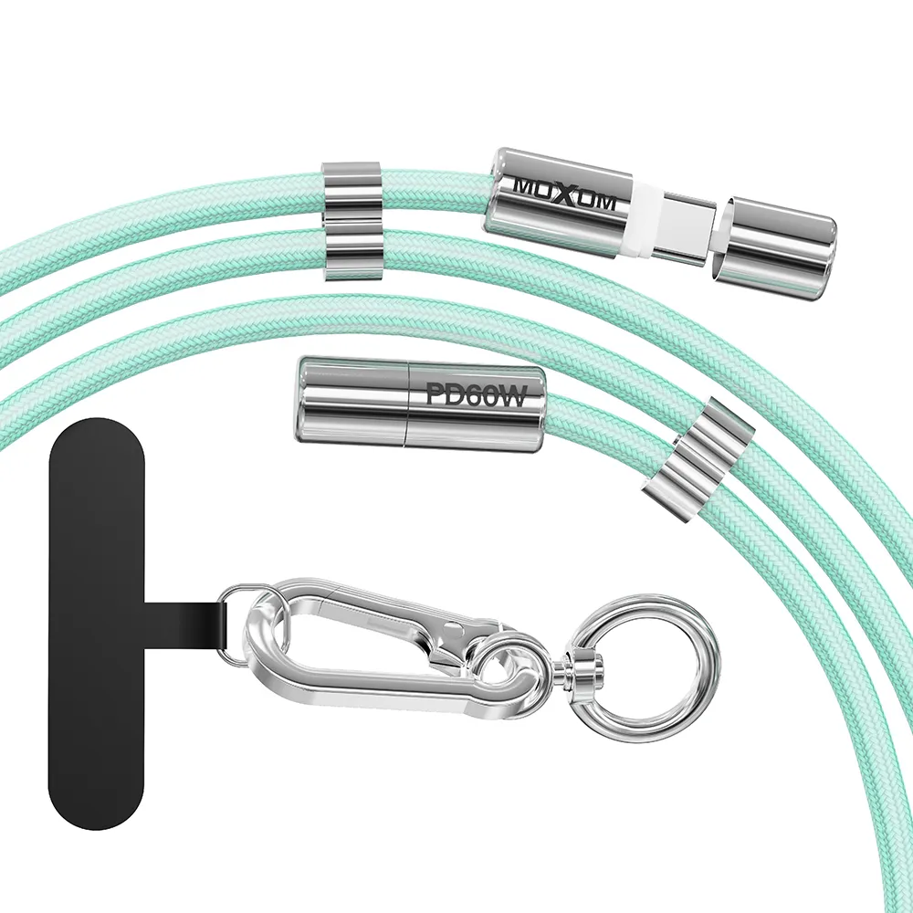 USB data kabal Moxom MX-CB312 Type C to Type C strap plavi