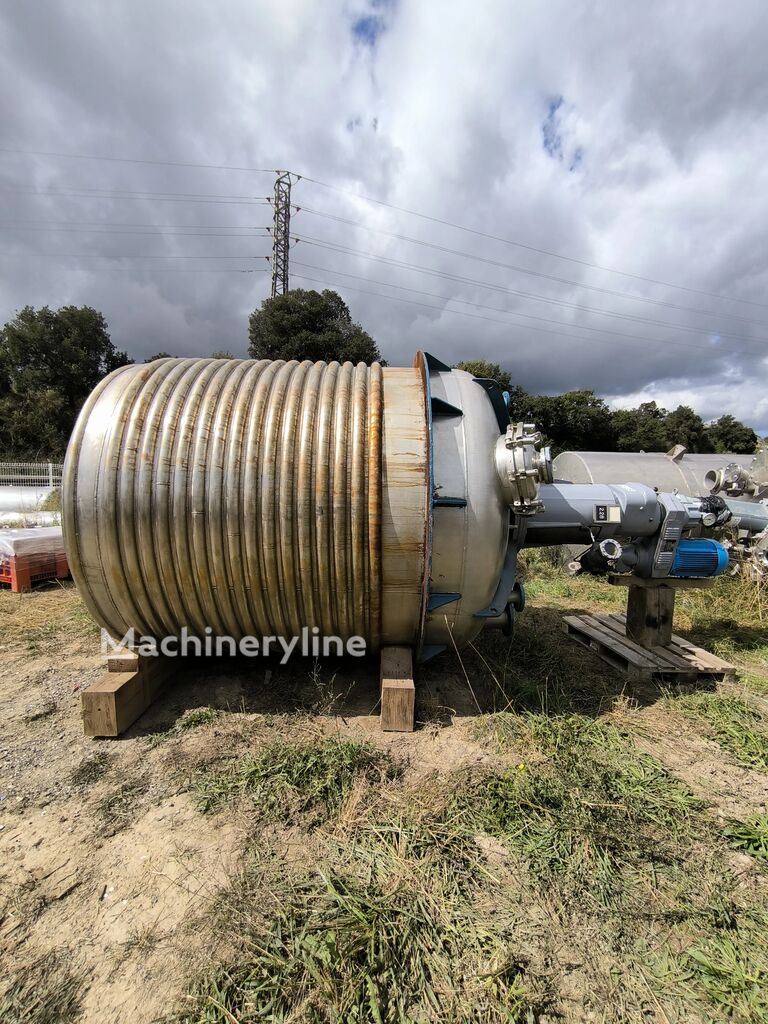ACERO INOXIDABLE DE 10.400 LITROS CON MEDIA CAÑA Y AGITA hemijski reaktor