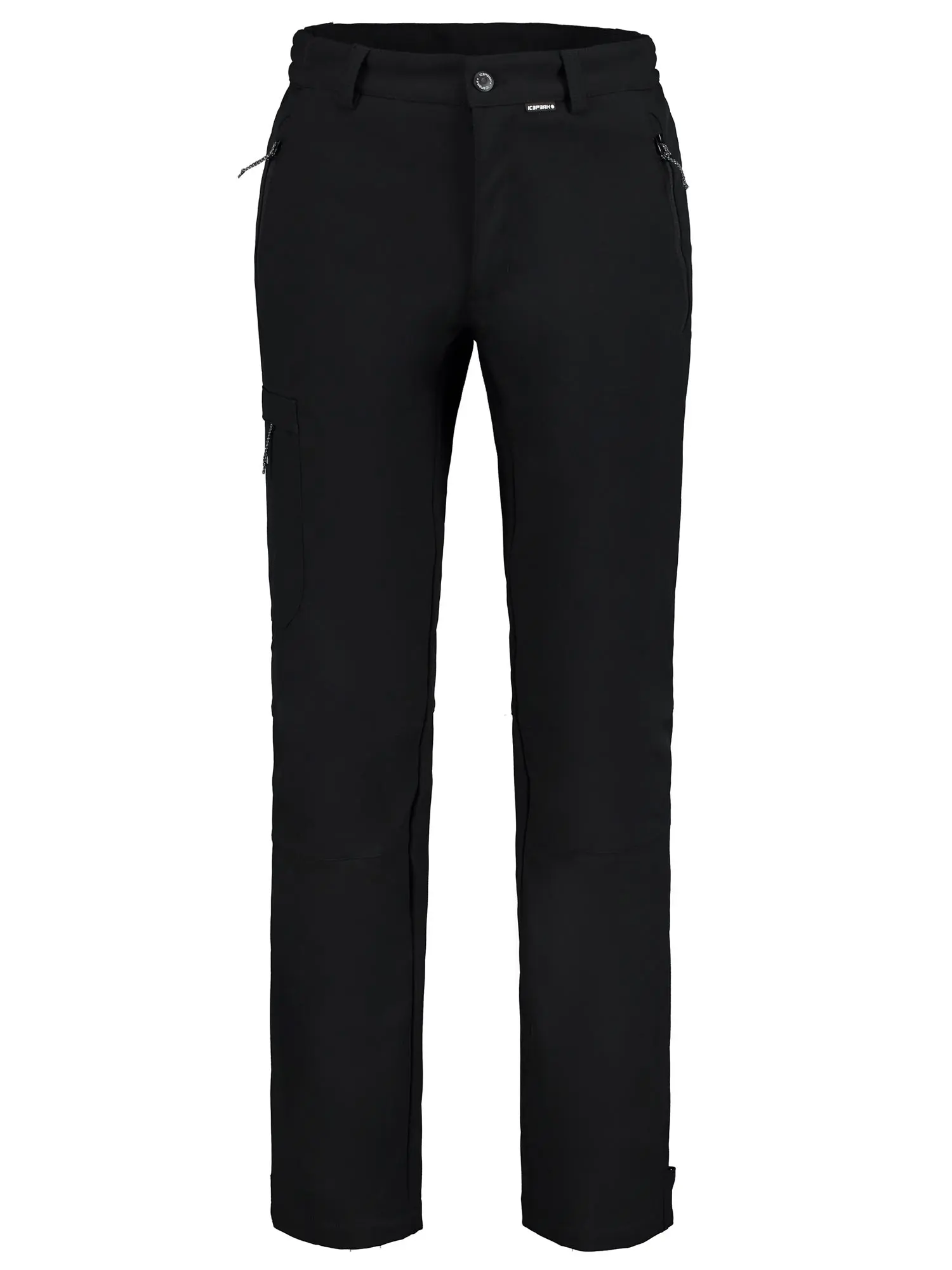 ICEPEAK Muške pantalone za planinarenje crne