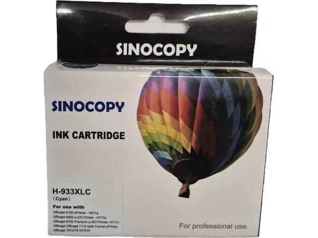 INKJET Ketridz ZA HP 933XL C Cyan SINO HPIJXC933SC