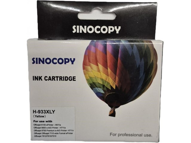 INKJET Ketridz ZA HP 933XL Y Yellow SINO HPIJXY933SC