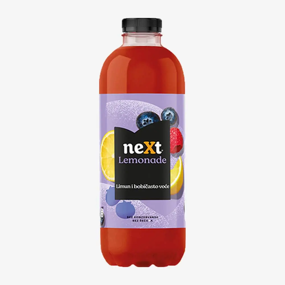 Next Lemonda bez šečera, Bobičasto voće, 1.25l