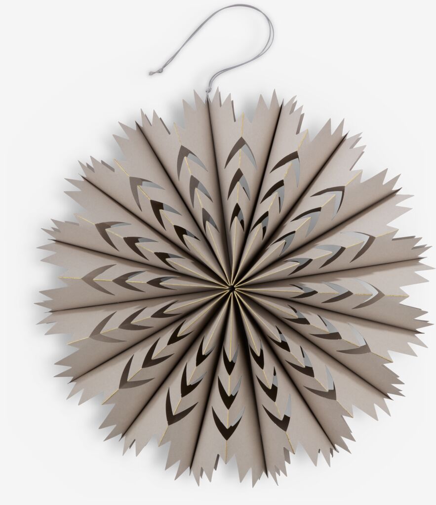 XMAS Christmas star SEPTARIE Ø35cm beige
