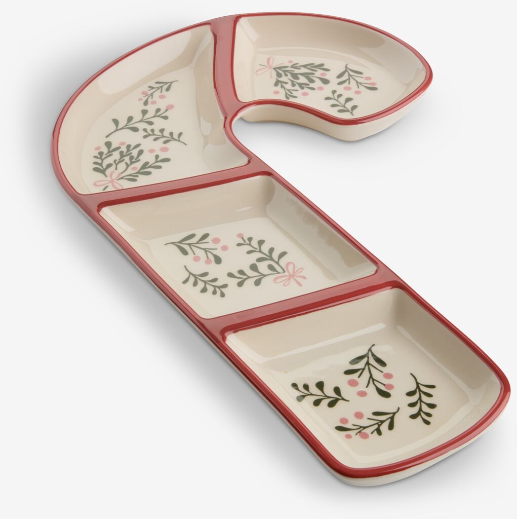 XMAS bowl LIN B22xL32xH3cm