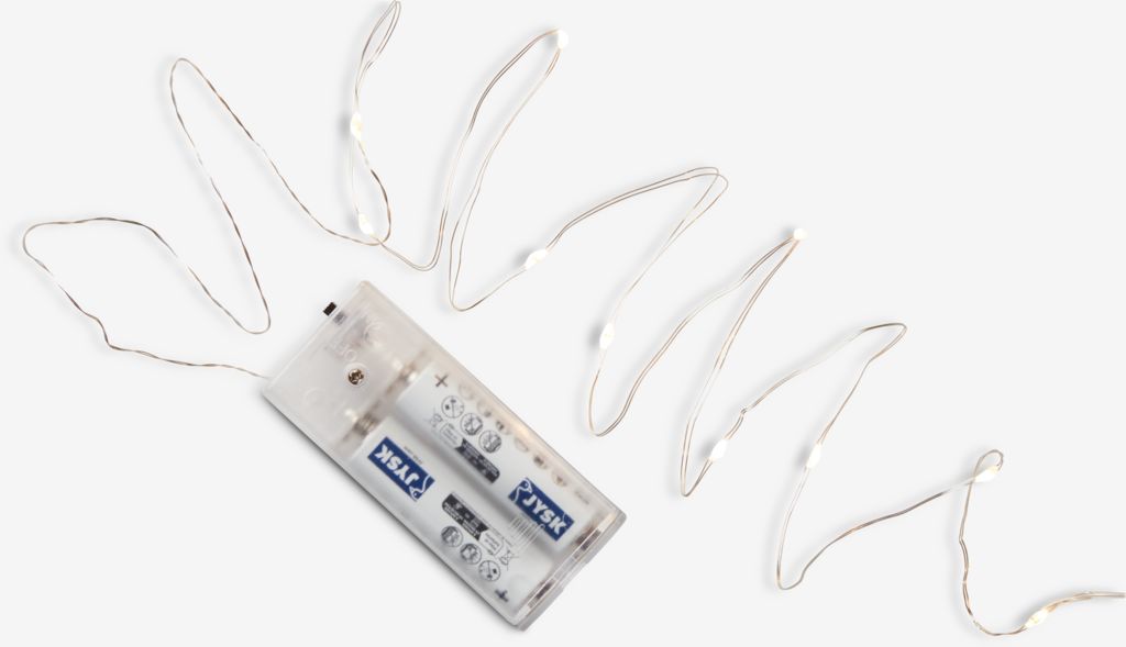 LED lampice DIOPSID D90m sa 10LED srebrna
