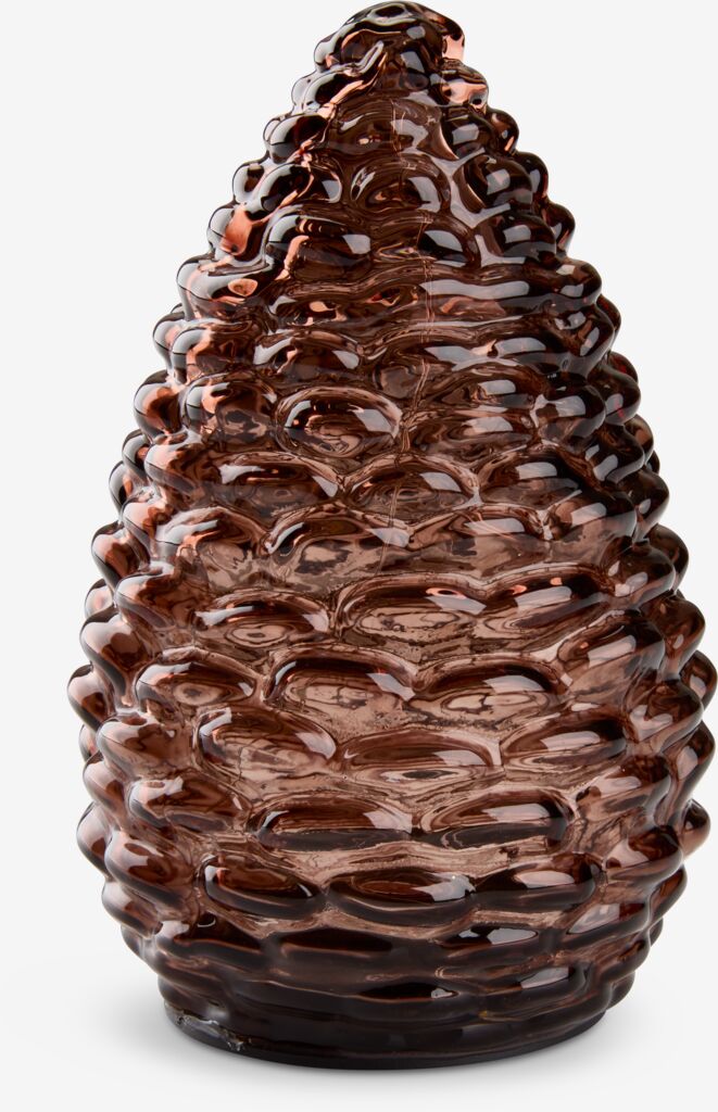 XMAS christmas cone DELLING H15cm glass