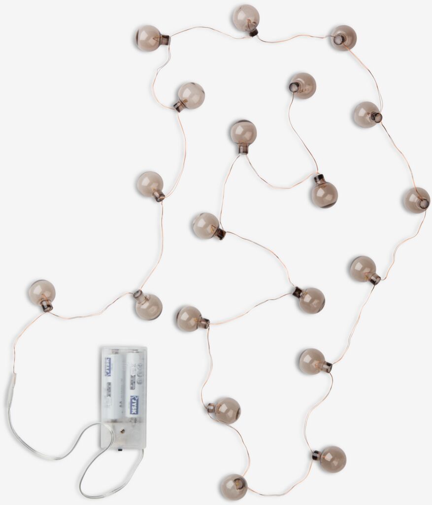 XMAS LED string lights ALV w/20LED glass