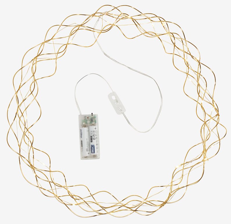 Novogodišnji venac SNE Ø35cm sa LED i tajmerom