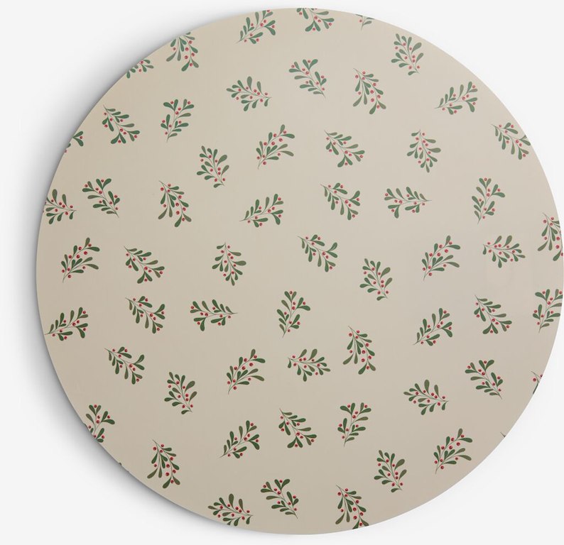 XMAS PM ADVENT Ø38 beige/green SDP