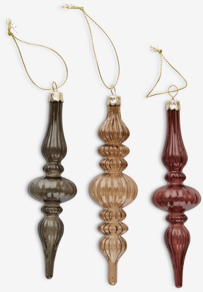 XMAS Decorations LUCIA 3pcs/pk