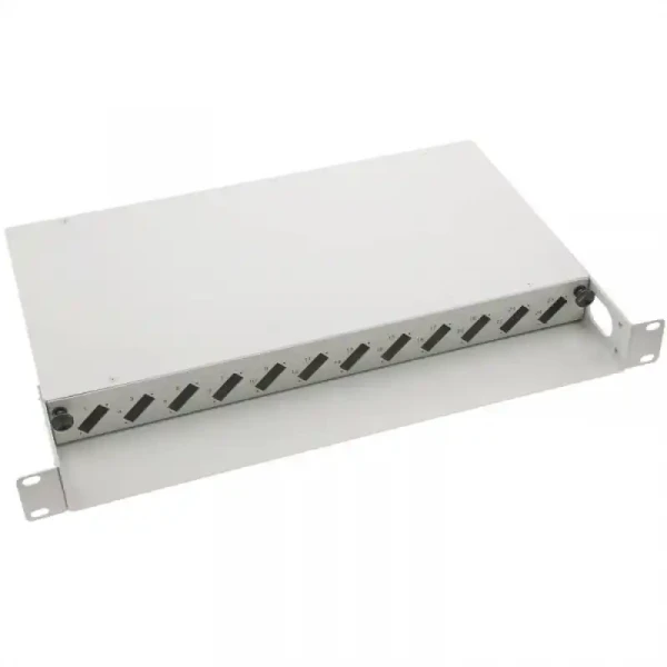 Fiber optički patch panel 191U sa 12 duplex slotova za SC duplexLC quad adaptere