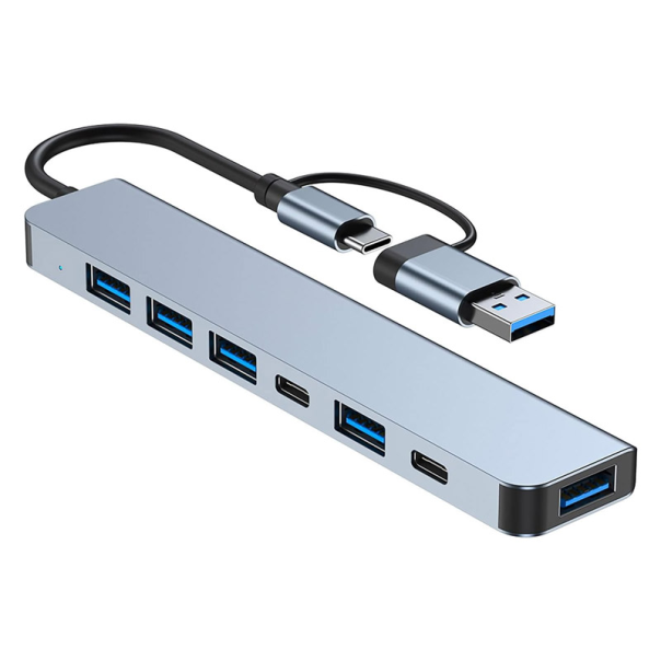 Docking station / HUB Type-C na USB 3.0 7u1 kabel 10cm