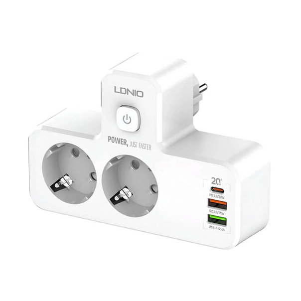 Produžni kabel LDNIO SE2337 2500W 2 utičnice + 2xUSB + 1xUSB-C