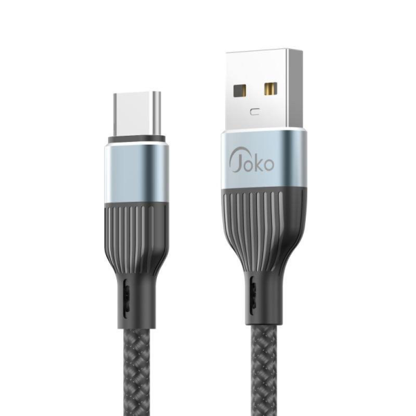 Kabel KONFULON Joko DL41 3A, 120W, USB na Type-C sivi 1m