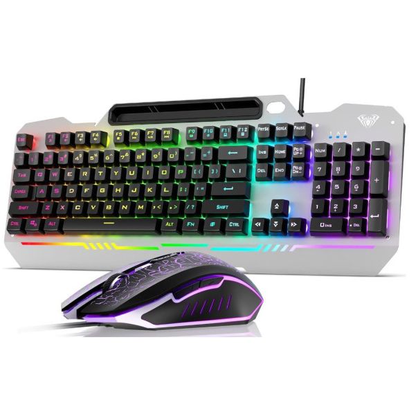 AULA Gaming set tastatura i mis T102 zicna, USB