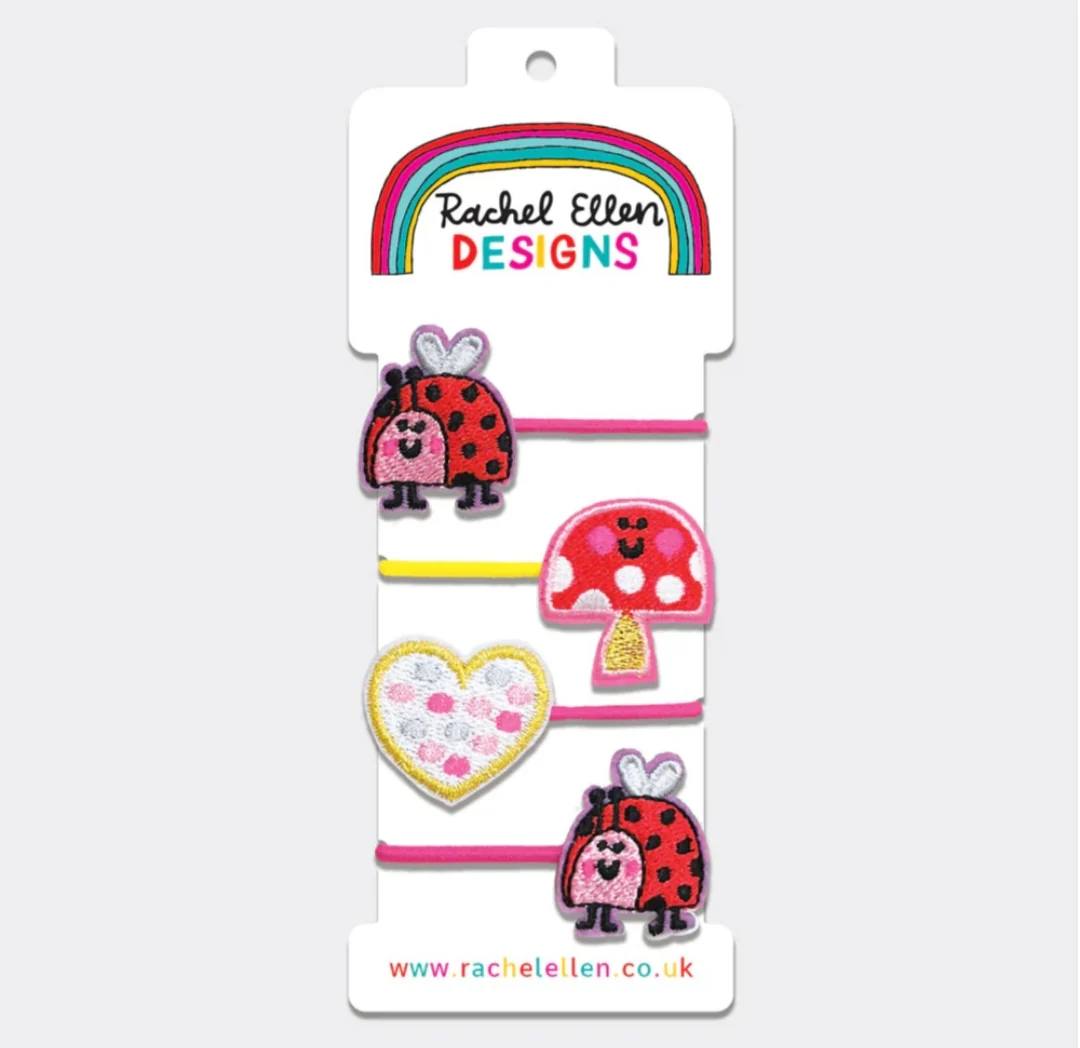 Gumice za kosu - Ladybird/Toadstool