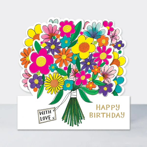 Čestitka - Happy Birthday/Bouquet of Flowers