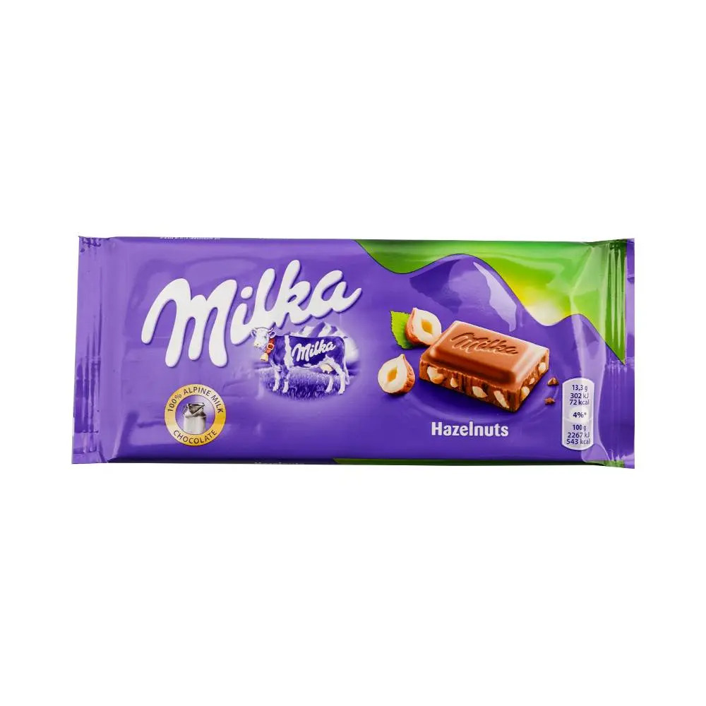MILKA Čokolada sa mlevenim lešnikom LEŠNICI 80g