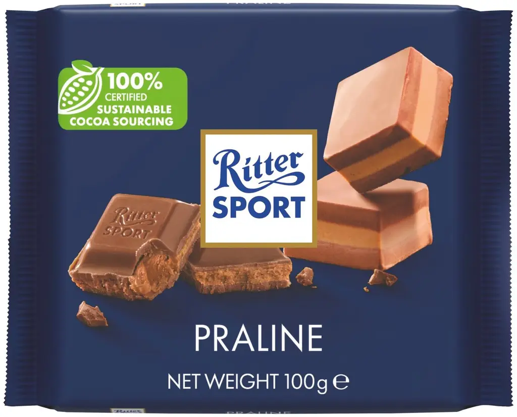 Ritter sport Mlečna čokolada Praline, 100g